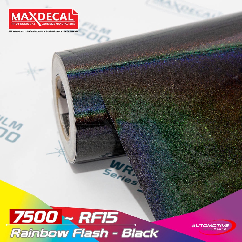 Jual MAXDECAL 7500 - RF15 Rainbow Flash Black Premium Motor Skotlet ...