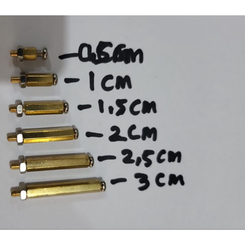 Jual kaki pcb spicer spacer specer 0.5cm , 1cm , 2cm , 2.5cm , 3cm | Shopee Indonesia