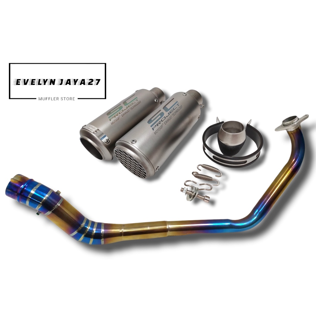 Jual Knalpot SC Project CR-T Titanium Import Taiwan FullSystem Header ...
