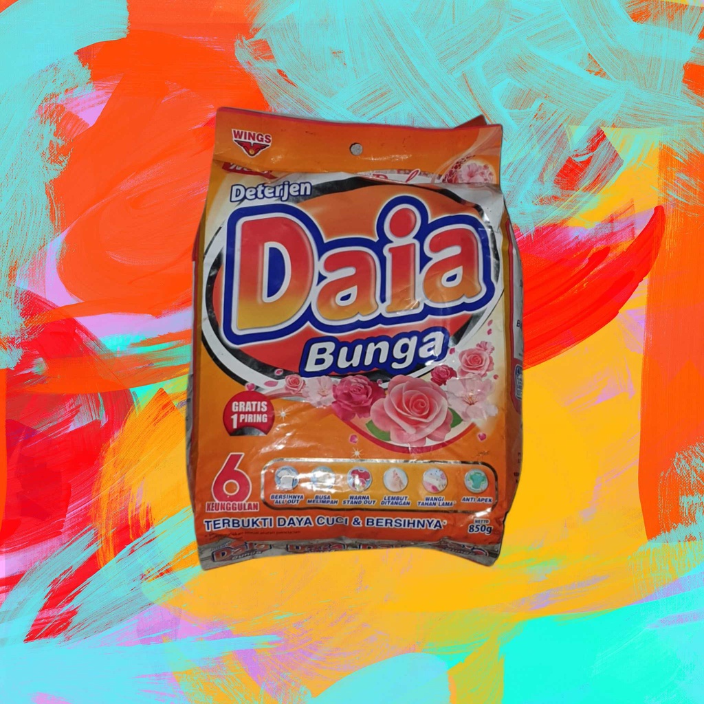 Jual DAIA Detergent Bubuk 800 gr Berhadiah PIRING CANTIK | Shopee Indonesia