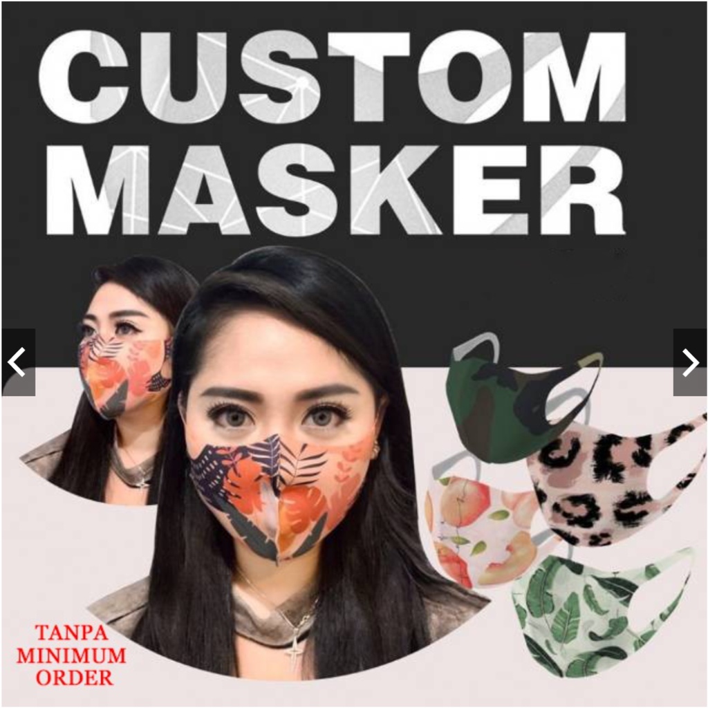 Jual (TERMURAH) (1 HARI JADI) Masker scuba custom FULL PRINT PRODUKSI ...