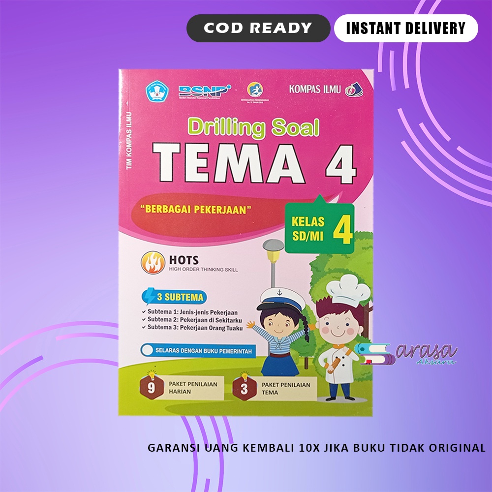 Jual BUKU PELAJARAN SD DRILLING SOAL KELAS 4 SD/MI TEMA 4 | Shopee Indonesia