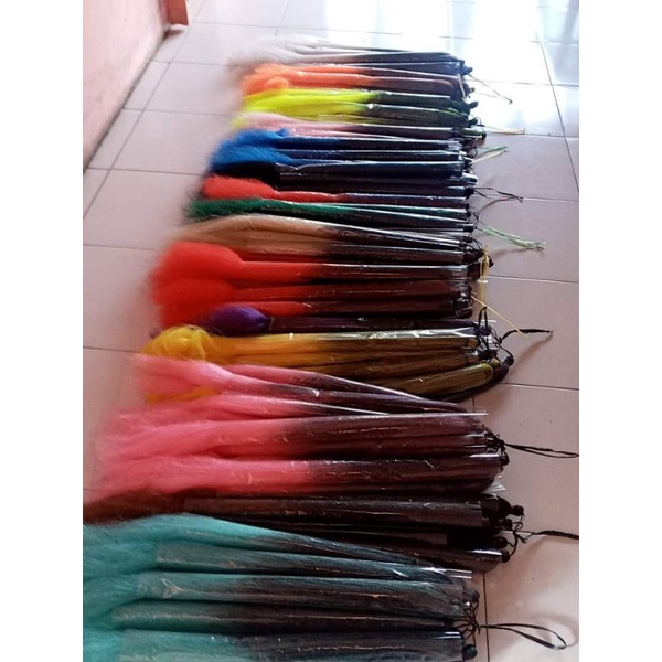 Jual Rambut Cemara Ombre 2 warna bahan halus panjang 90cm | Shopee ...