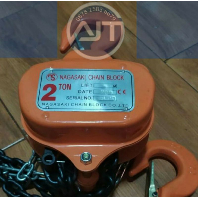 Jual Chain block hoist 2 Ton x 3 meter Takel rantai cenblok katrol ...