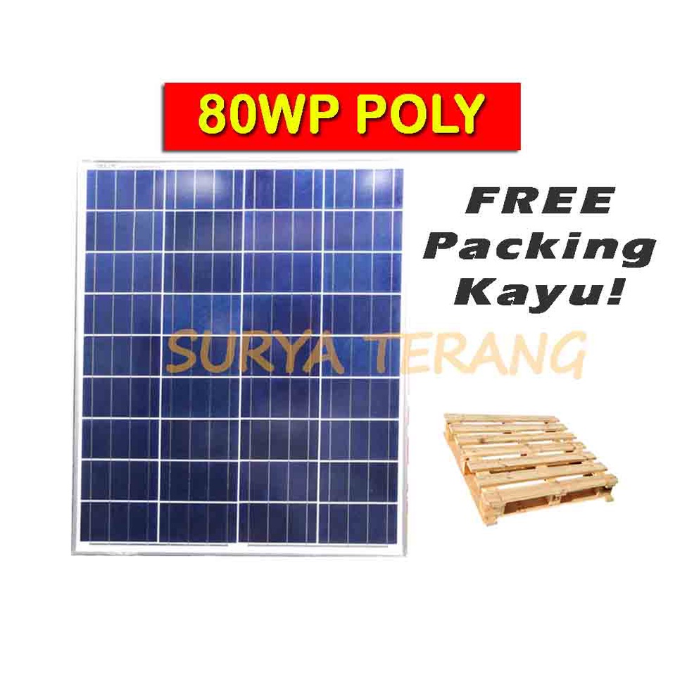 Jual Panel Surya 80wp Polycrystalline Solar Panel 80wp Poly FREE ...