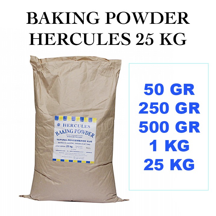 Jual Hercules Baking Powder 50GR, 250gram, 500GR, 1KG | Shopee Indonesia