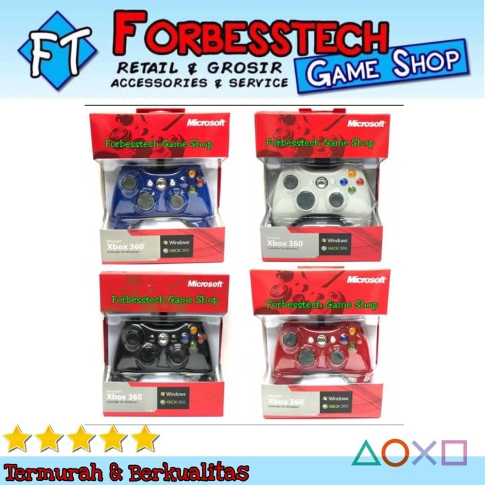Jual Microsoft Xbox 360 Wired Controller / Stick Stik Joystick Gamepad ...