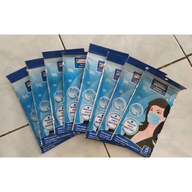 Jual Masker Indomaret 3ply isi 5lembar Hijab dan Non hijab & Nexcare ...