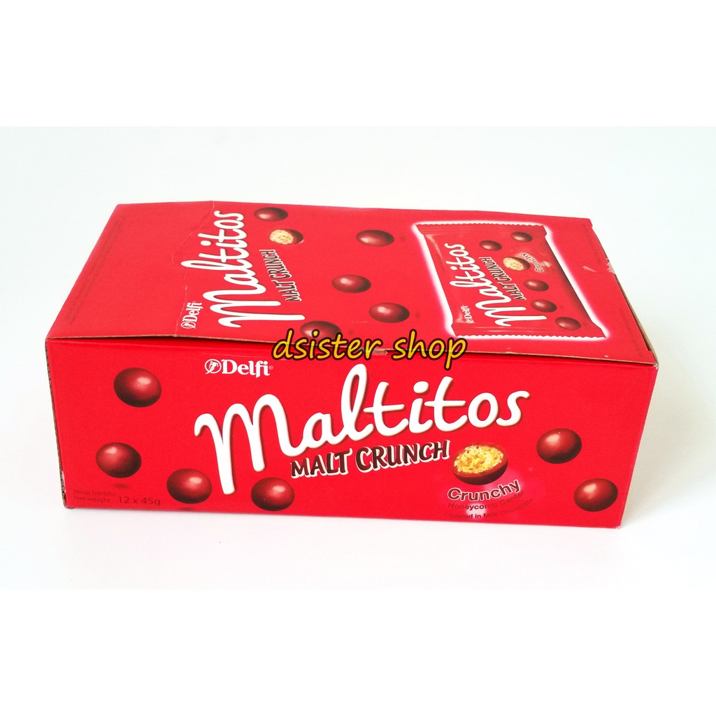 Jual Coklat Delfi Maltitos Malt Crunch BOX | Shopee Indonesia