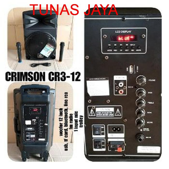 Jual SPEAKER PORTABLE 12" Crimson Cr 3-12 METTING | Shopee Indonesia