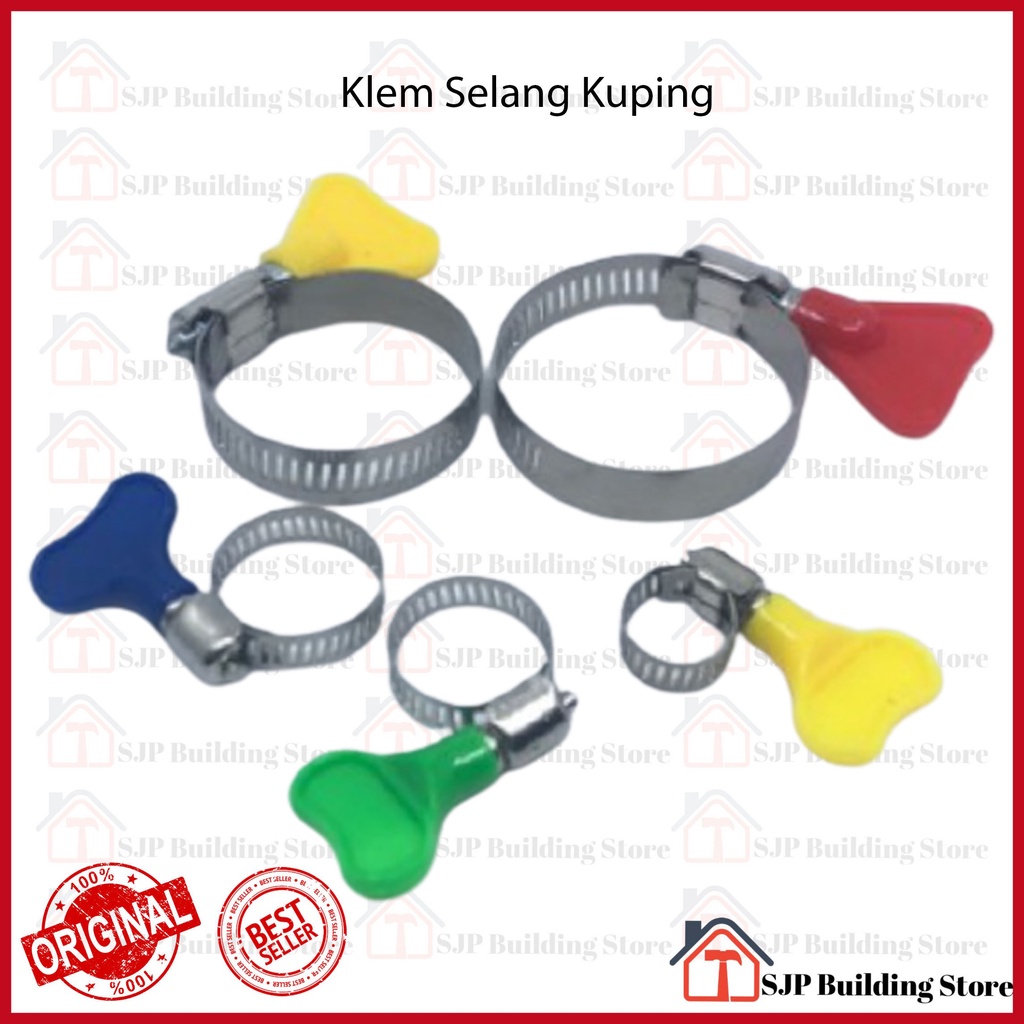 Jual Stainless Klem Selang Kuping Uk 1/2 ", 5/8" , 3/4" Klem Selang Gas ...