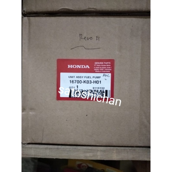 Jual Full Pump Revo F1 Injeksi 16700-K03-H01 Original AHM | Shopee ...
