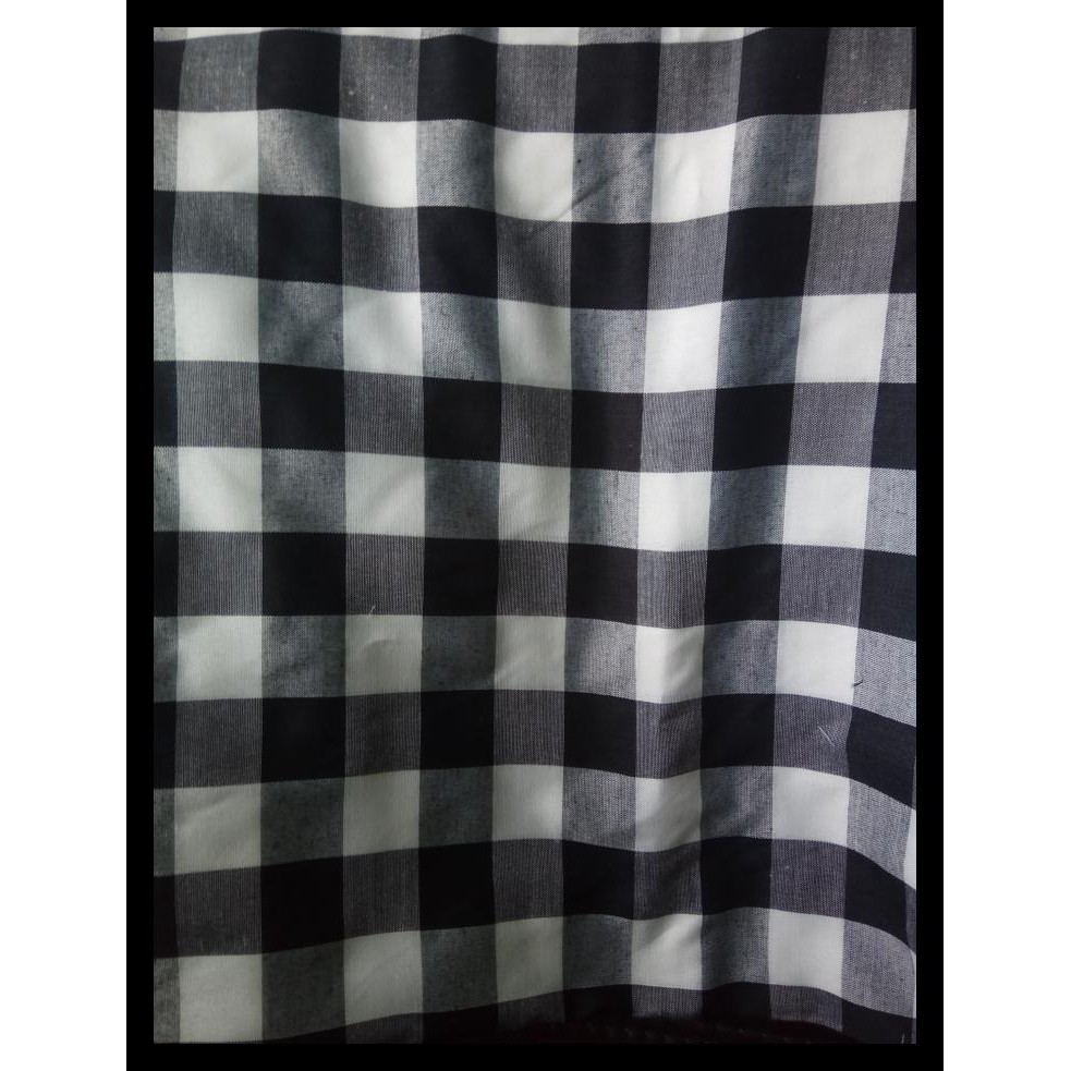 Jual Kain Poleng Hitam Putih 3cm Kain Kotak-kotak Pakaian Adat Bali ...