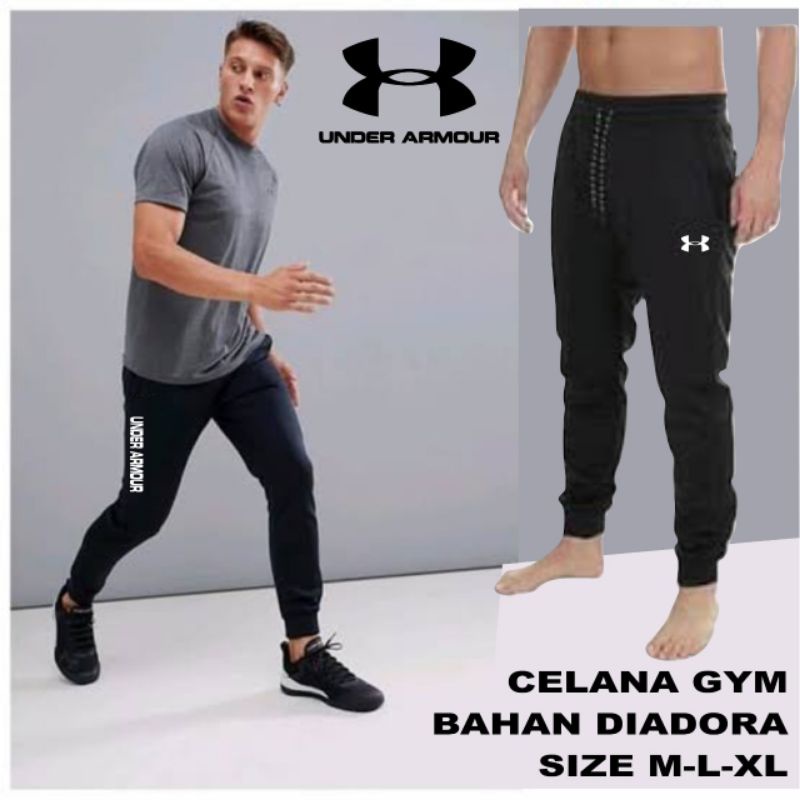 Jual Celana gym celana panjang pria olahraga futsal badminton joger ...