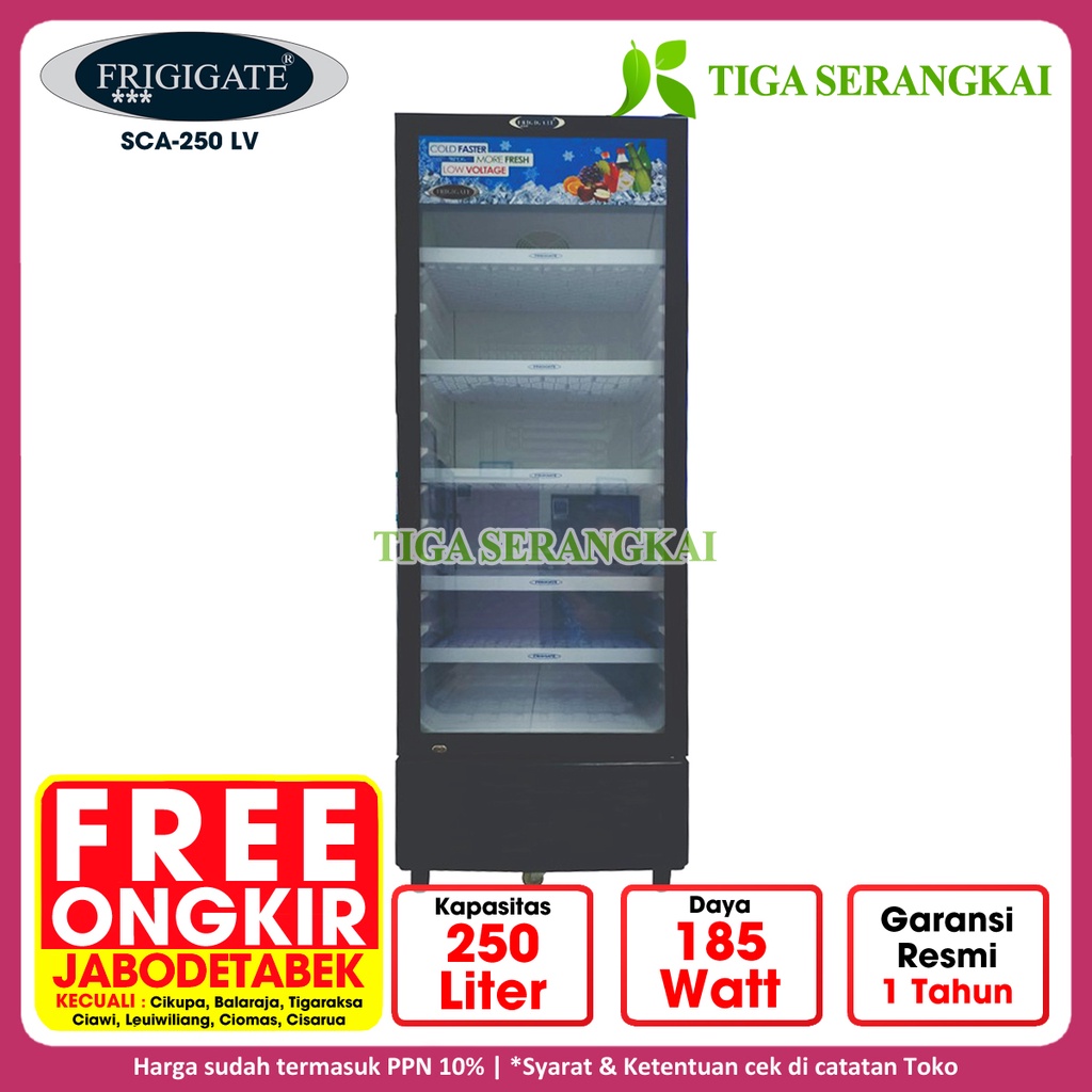 Jual Frigigate Showcase Kulkas Display Chiller 250 Liter SC-A SCA-250 ...