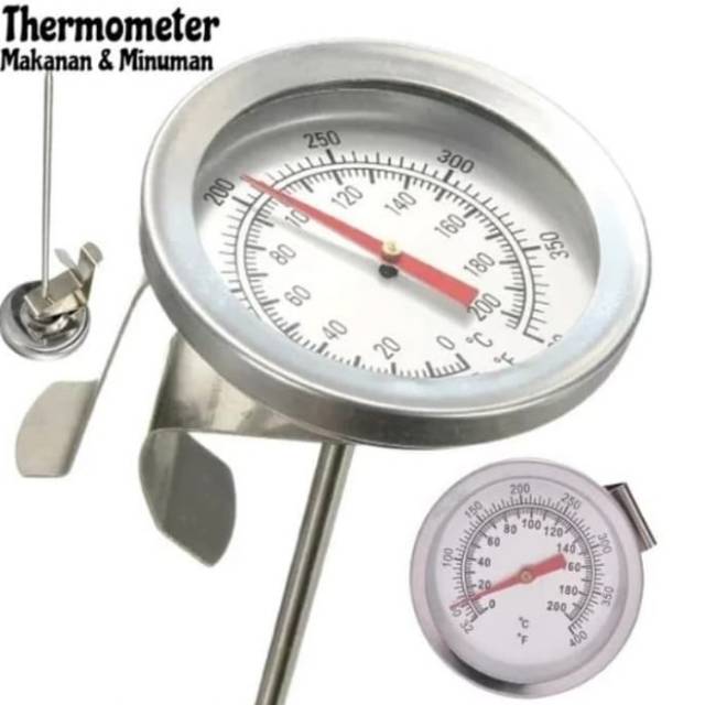 Jual THERMOMETER MEKANIK ALAT UKUR SUHU PANAS MINYAK GORENG KOPI SUSU ...