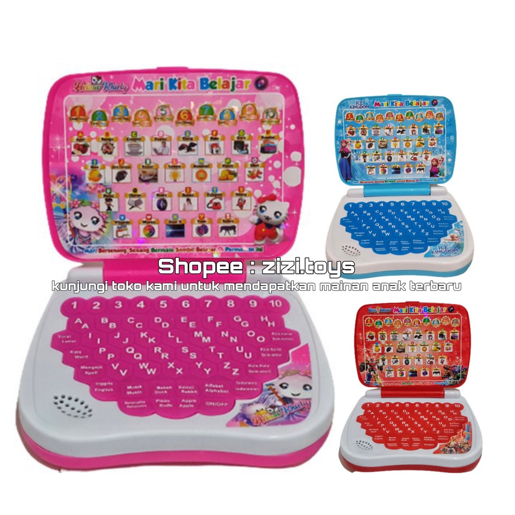 Jual Laptop Mainan Edukasi Anak Dua Bahasa Dengan Aneka Fitur ...