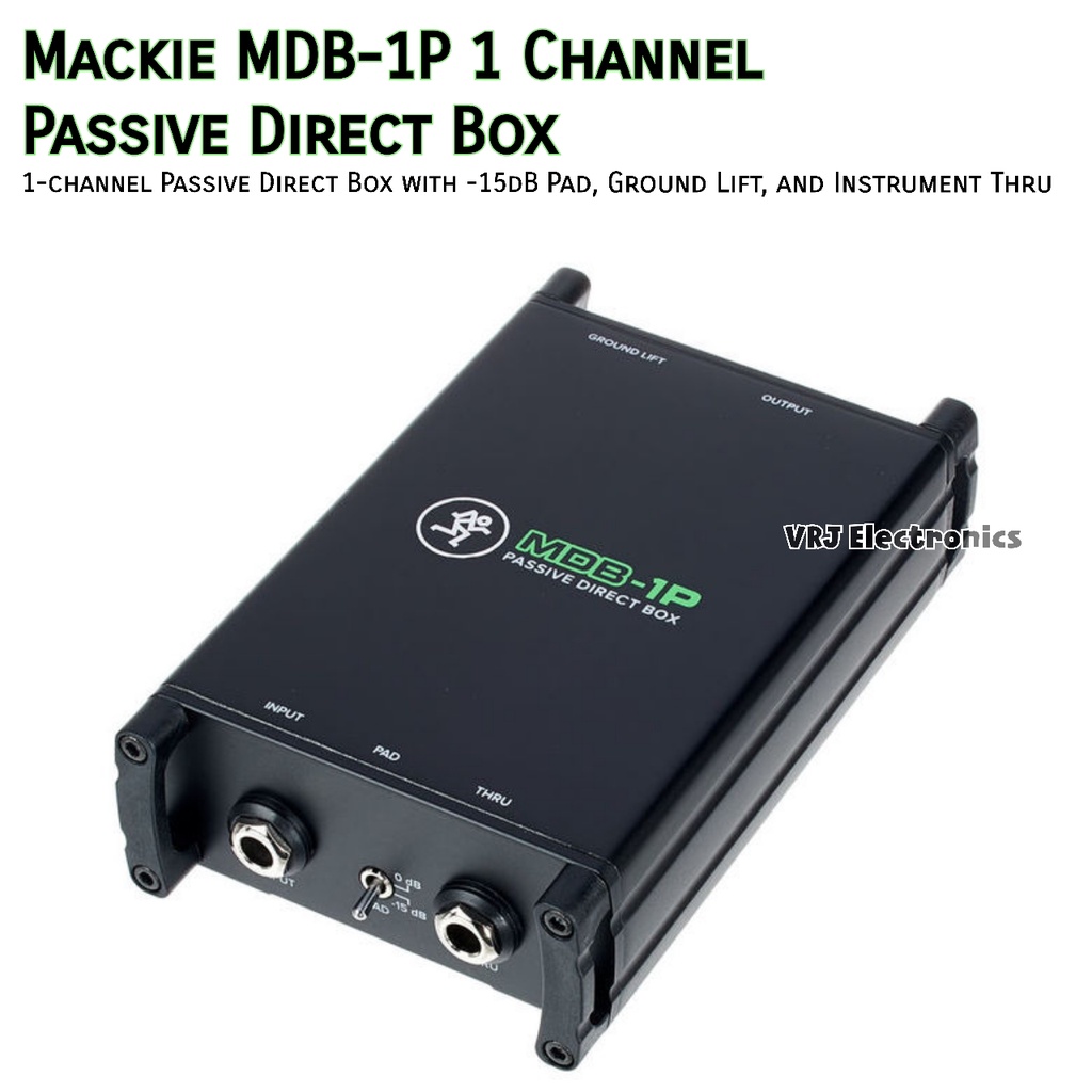 Jual Passive Direct Box Mackie MDB1P 1 Channel MDB 1P | Shopee Indonesia