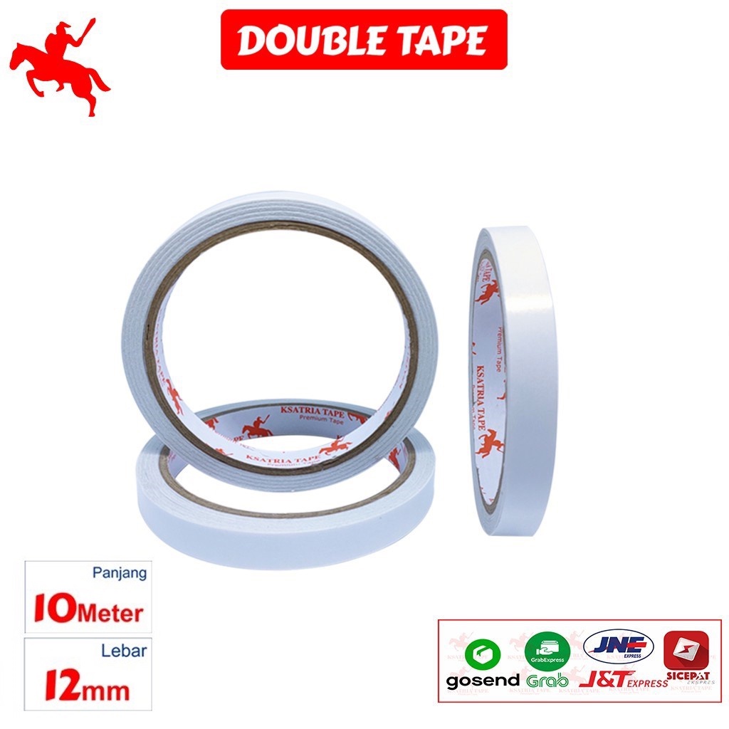 Jual [TERMURAH] Lakban OPP Tape Isolasi Double Tape Dunia Packing 6 - 12 - 24 - 48 mm x 10 meter ...