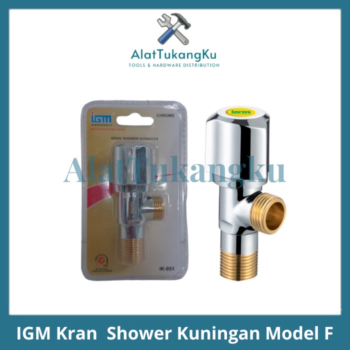 Jual IGM Stop Kran Shower Tanam Kuningan 1/2 Inch Cabang Kran WC Jet ...