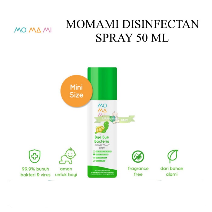 Jual PERA567 MOMAMI DISINFECTANT BYE BYE BACTERIA SPRAY 50 ML ed NOV 24 ...