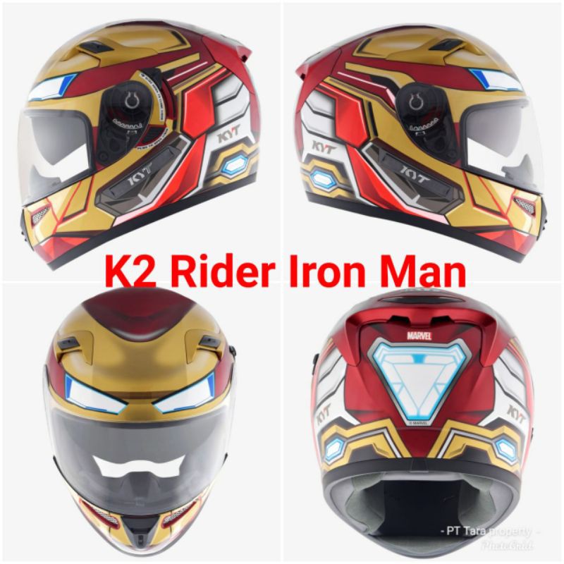 Jual HELM KYT K2 RIDER IRON MAN | Shopee Indonesia