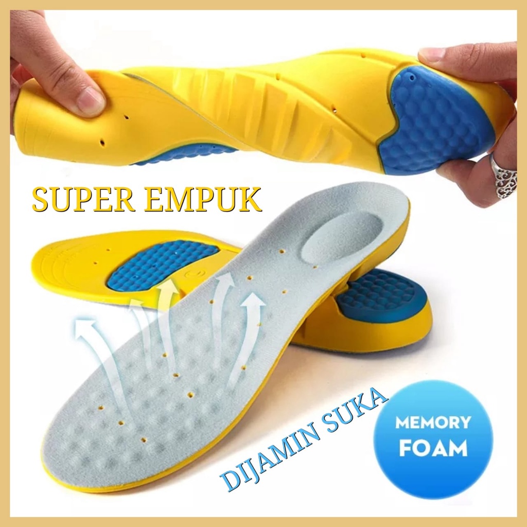 Jual BEST QUALITY INSOLE SEPATU MEMORI FOAM SUPER EMPUK SOL SEPATU PRIA ...