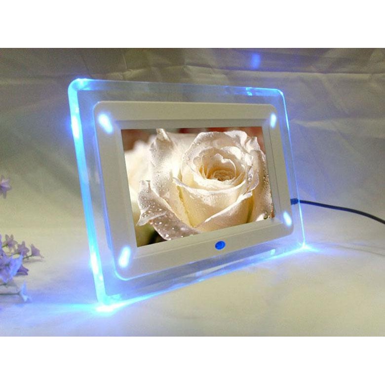 Jual Digital Photo Frame 7 inch with LED Lights / digital foto frame 7 ...