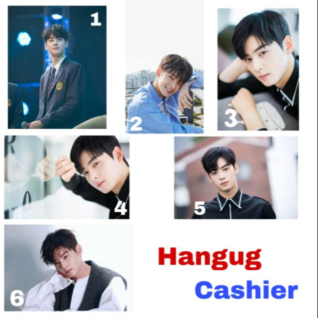 Jual EUN WOO ASTRO poster A4/A3+ bahan art karton glossy (bisa req foto ...