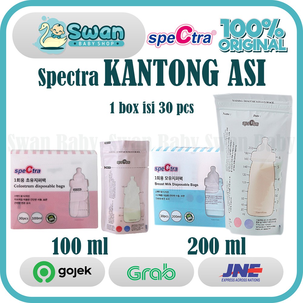 Jual Spectra Breastmilk Storage / Kantong Asi [ Colostrum 100ml / Breastmilk 200ml) | Shopee ...