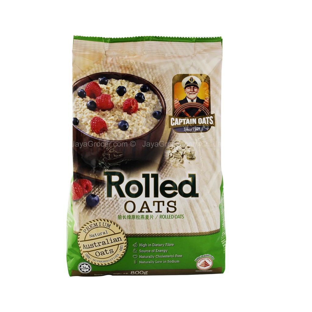 Jual CAPTAIN OATS ROLLED OATS 800GR | Shopee Indonesia