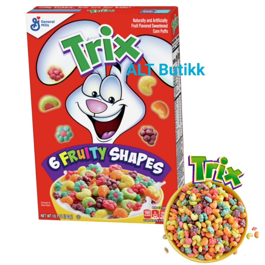 Jual TRIX CEREAL CLASSIC | 6 FRUITY SHAPES 303 gram | GENERAL MILLS USA ...