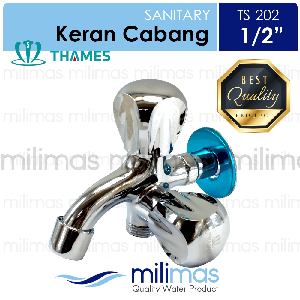 Jual Thames - TS202 Kran Cabang Uk.1/2" - KERAN SHOWER Cabang Ekonomis | Shopee Indonesia