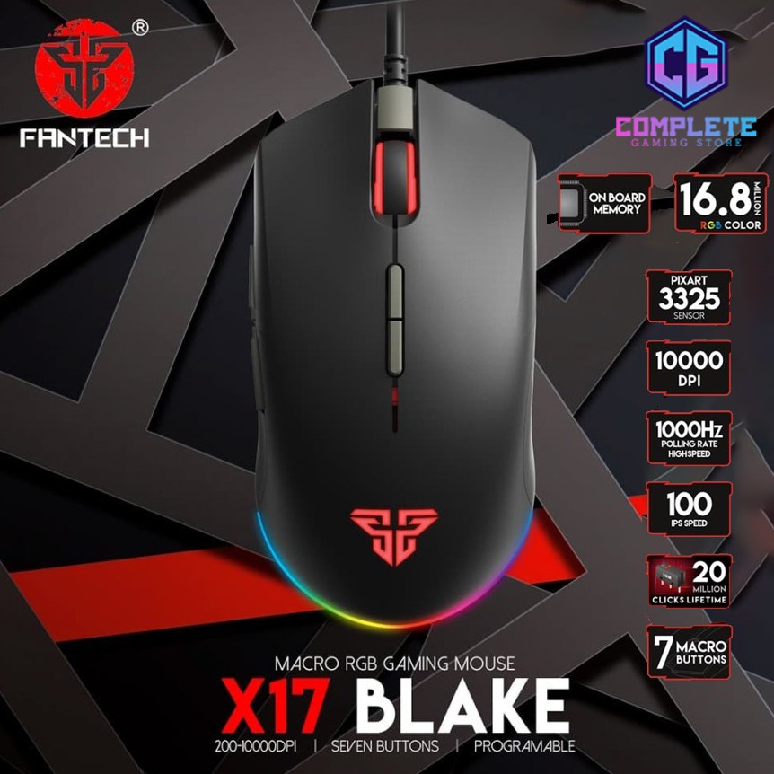 Jual Fantech BLAKE X17 Mouse Gaming RGB | Shopee Indonesia