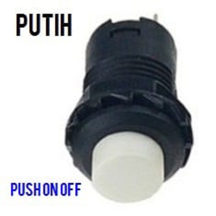 Jual RAK 1C Saklar Warna Switch Push On Off Bulat 12v 24 Volt 2 Pin Kaki Tombol Toggle Tekan On ...