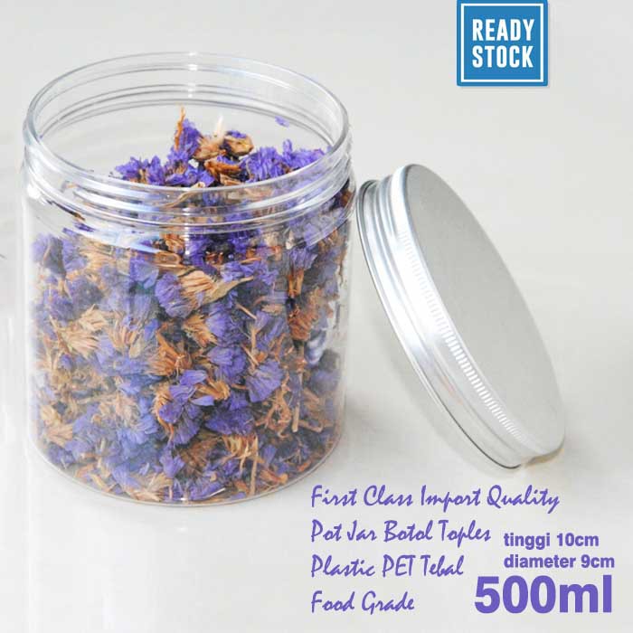 Jual Botol Toples Jar Gelato Plastik 500ml Wadah Kotak Makanan ...