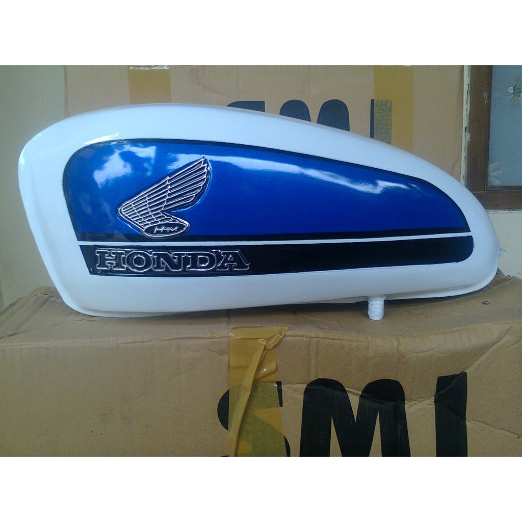 Jual Tangki CB gelatik putih biru tebal | Shopee Indonesia