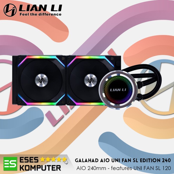 Jual LIAN LI Galahad AIO UNI FAN SL Edition 240 BLACK | AIO 240MM ARGB ...