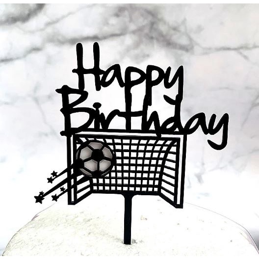 Jual Topper Sepakbola Football Soccer piala hiasan cake kue cupcake ...