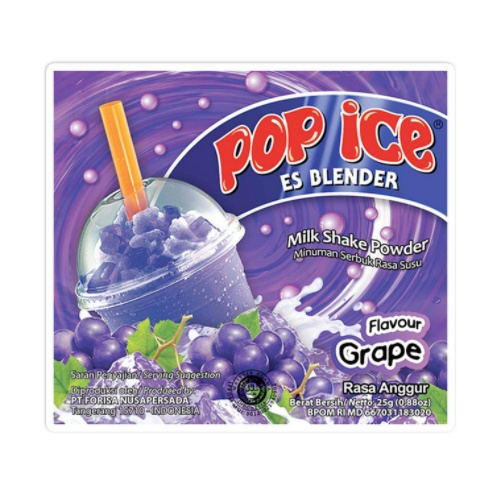 Jual MINUMAN POP ICE 25 GRAM TERLENGKAP SACHET ES BLENDER ECERAN ALL ...