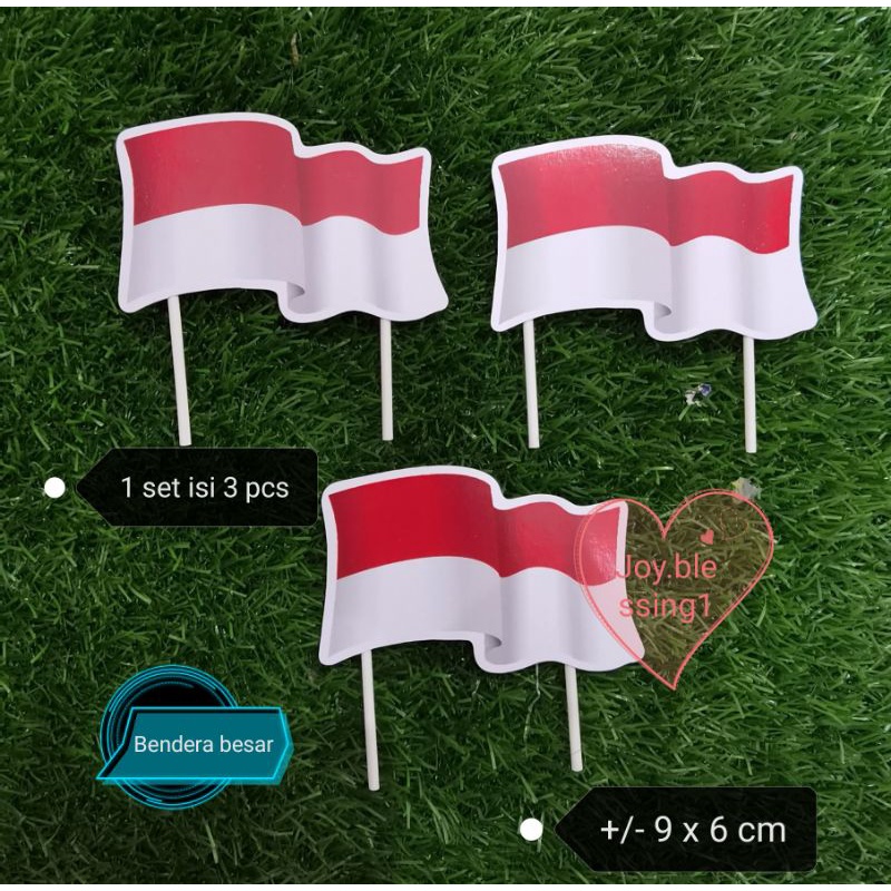 Jual TOPPER KEMERDEKAAN HUT RI BENDERA MERAH PUTIH GARUDA PER SET ...