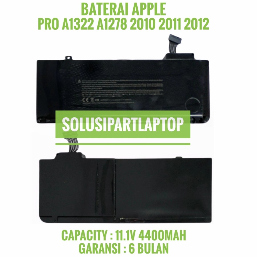 Jual BATERAI MAC A1322 A1278 BLACK | Shopee Indonesia