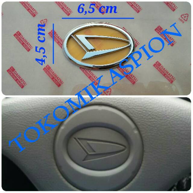 Jual original - emblem setir daihatsu - logo stir daihatsu - emblem ...