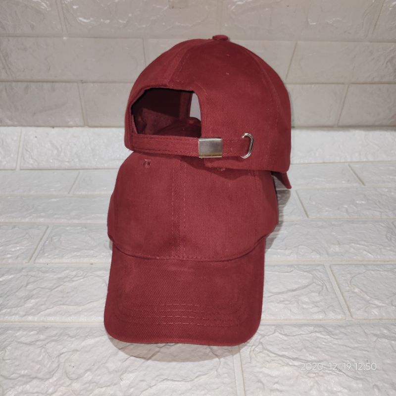 Jual topi polos bahan Rafael denim pengatur ukuran cakop jepit | Shopee ...