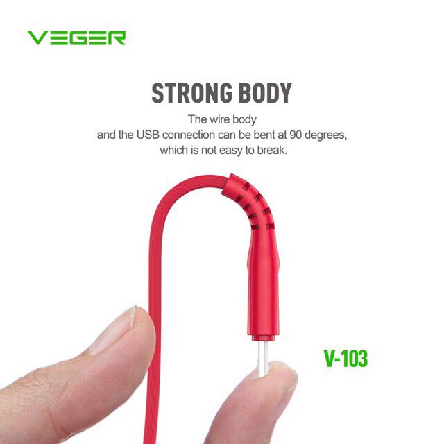Jual Kabel Data Cable Data VEGER Fast Charging Mickro Mikro Kabel Data ...