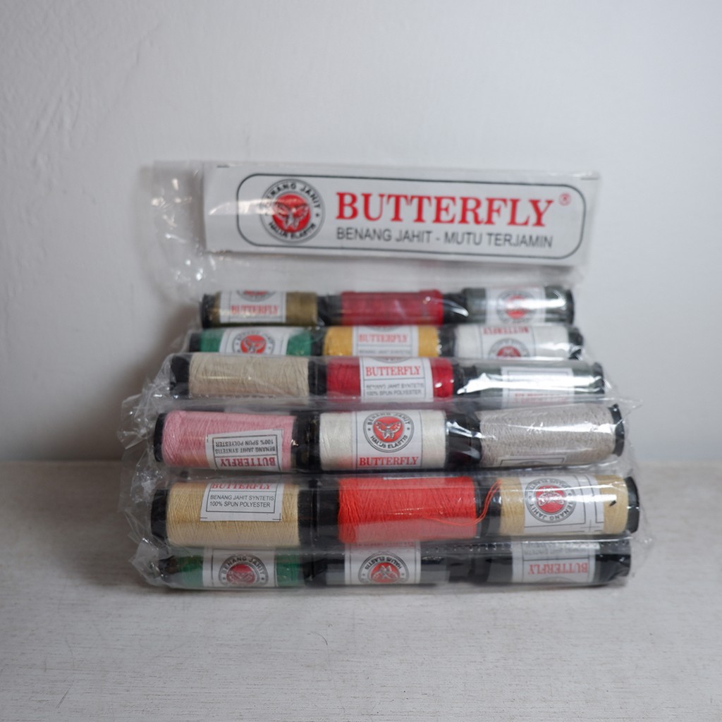 Jual Benang Jahit 36 Warna Murah Butterfly | Shopee Indonesia