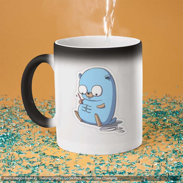 Jual Mug Magic Golang Gopher Go Six Pack | Shopee Indonesia