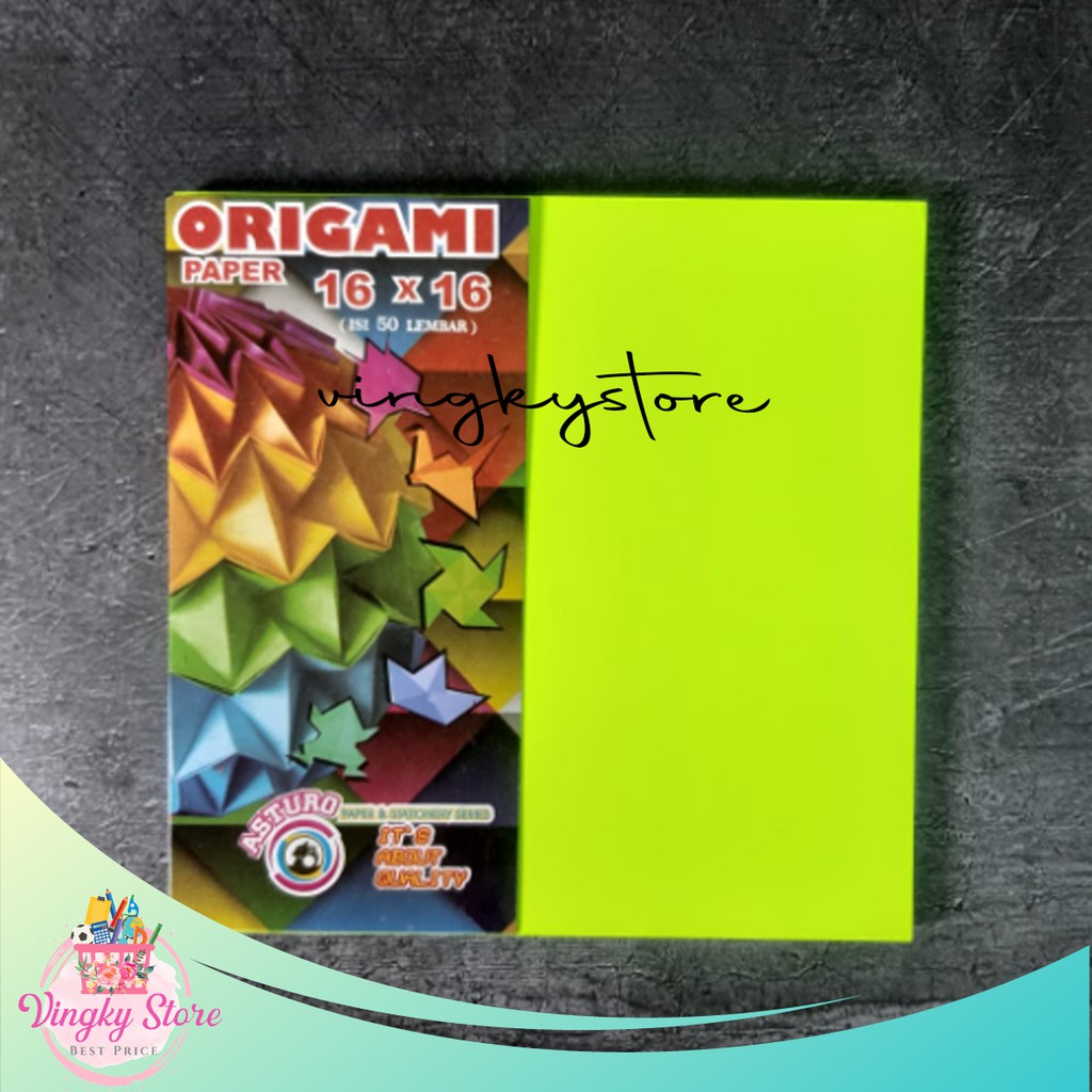 Jual Kertas Lipat / Kertas Origami Asturo 16x16 | Shopee Indonesia