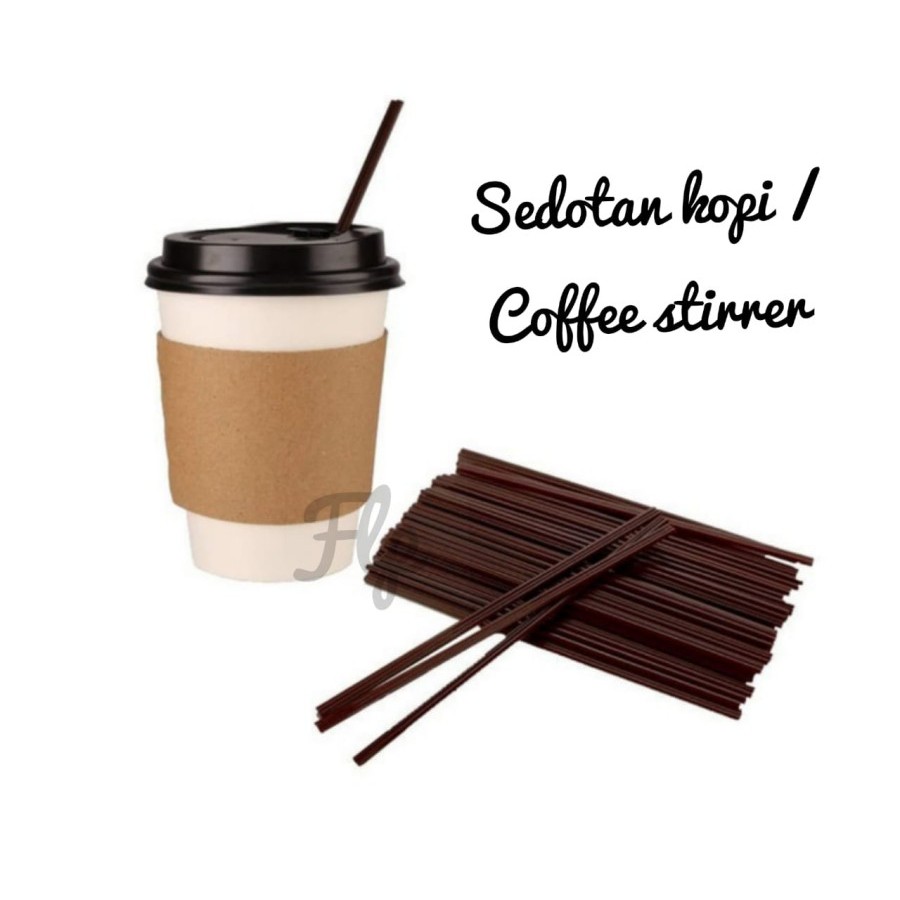 Jual Sedotan kopi / Pipet kopi / coffee stirrer (per pack) | Shopee ...