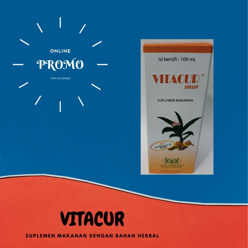 Jual VITACUR Vitamin Penambah Nafsu Makan 100ml | Shopee Indonesia